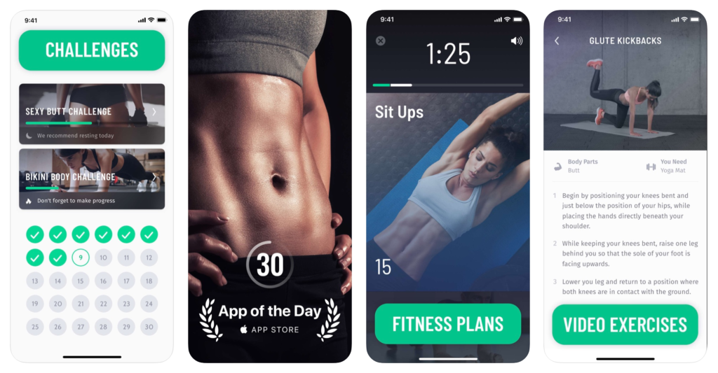 30 Day Fitness App Screenshots - NeoReach | Influencer Marketing Platform